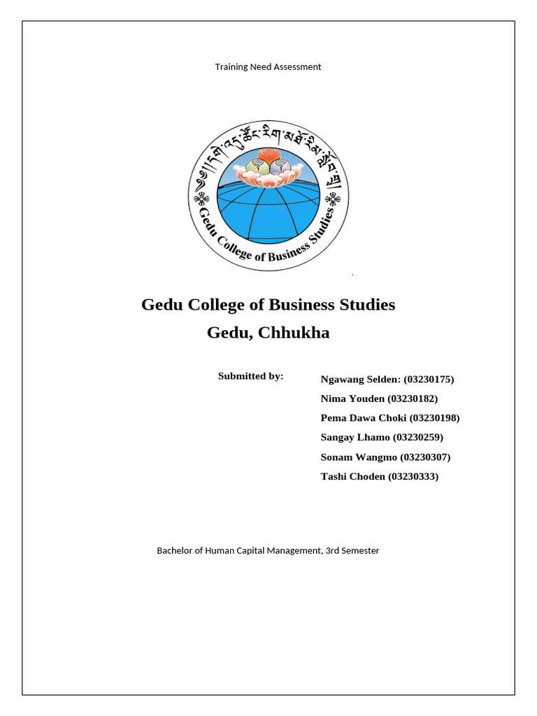 Final | PDF | Occupational Stress | Needs Assessment