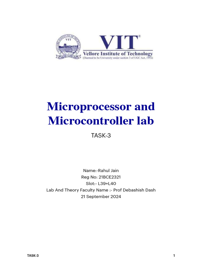 21bce2321 MPMC Task3 Compressed | PDF