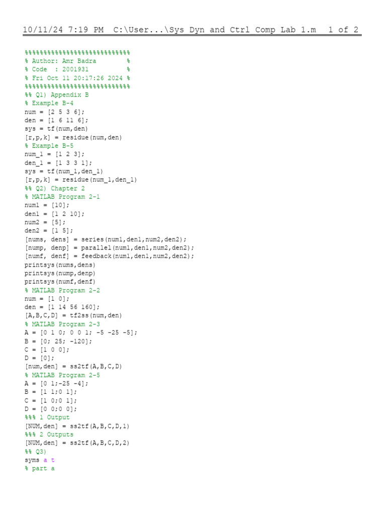 Lab - 1 Solution | PDF