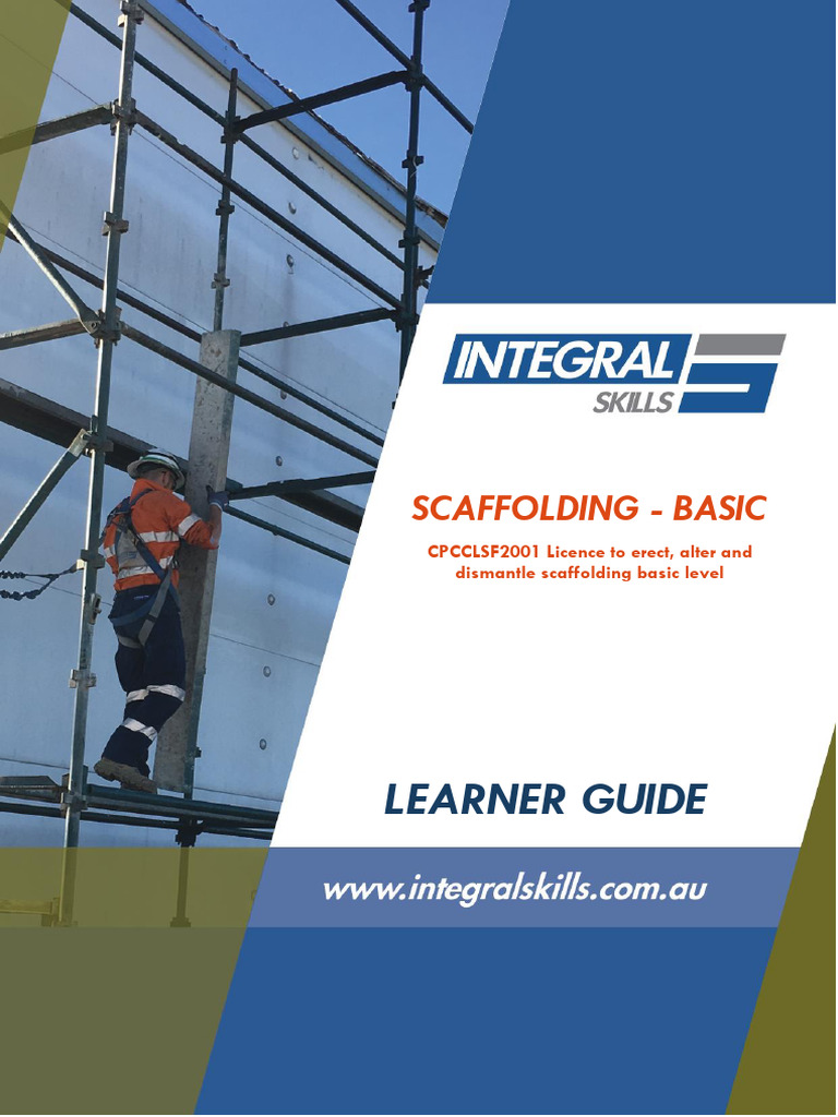 CPCCLSF2001 Learner Guide Basic Scaffold | PDF | Scaffolding | Occupational Safety And Health