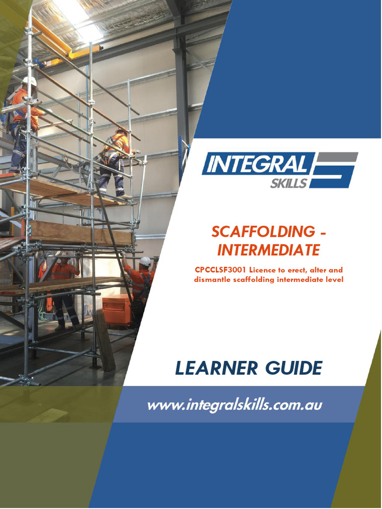 CPCCLSF3001 Learner Guide Intermediate Scaffold | PDF | Scaffolding