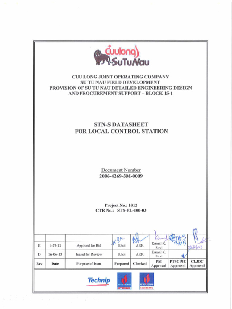 2006-4269-3M-0009 Rev E STN-S DS For Local Control Station - Approved | PDF