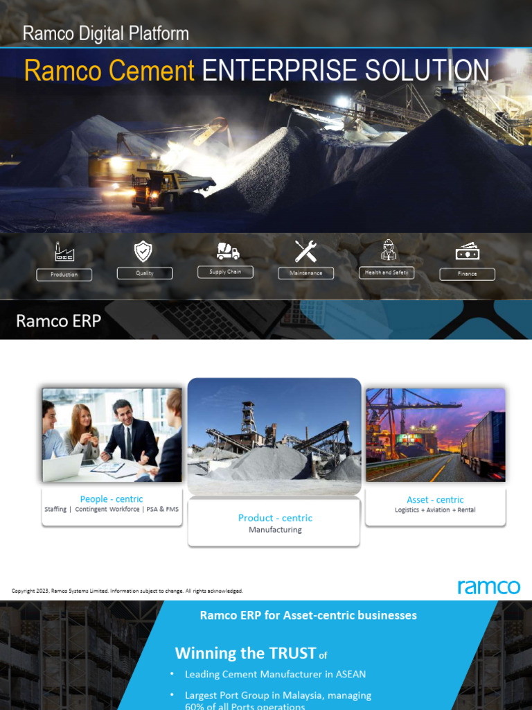 Ramco Cement Enterprise Solution | PDF | Taxes | Value Added Tax
