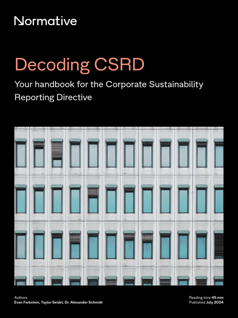 CSRD Reporting Guide 2024 | PDF | Regulatory Compliance | Governance