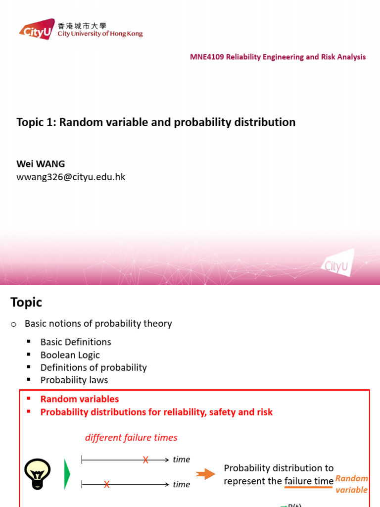 Topic 2 - Probability Distribution | PDF | Probability Distribution ...
