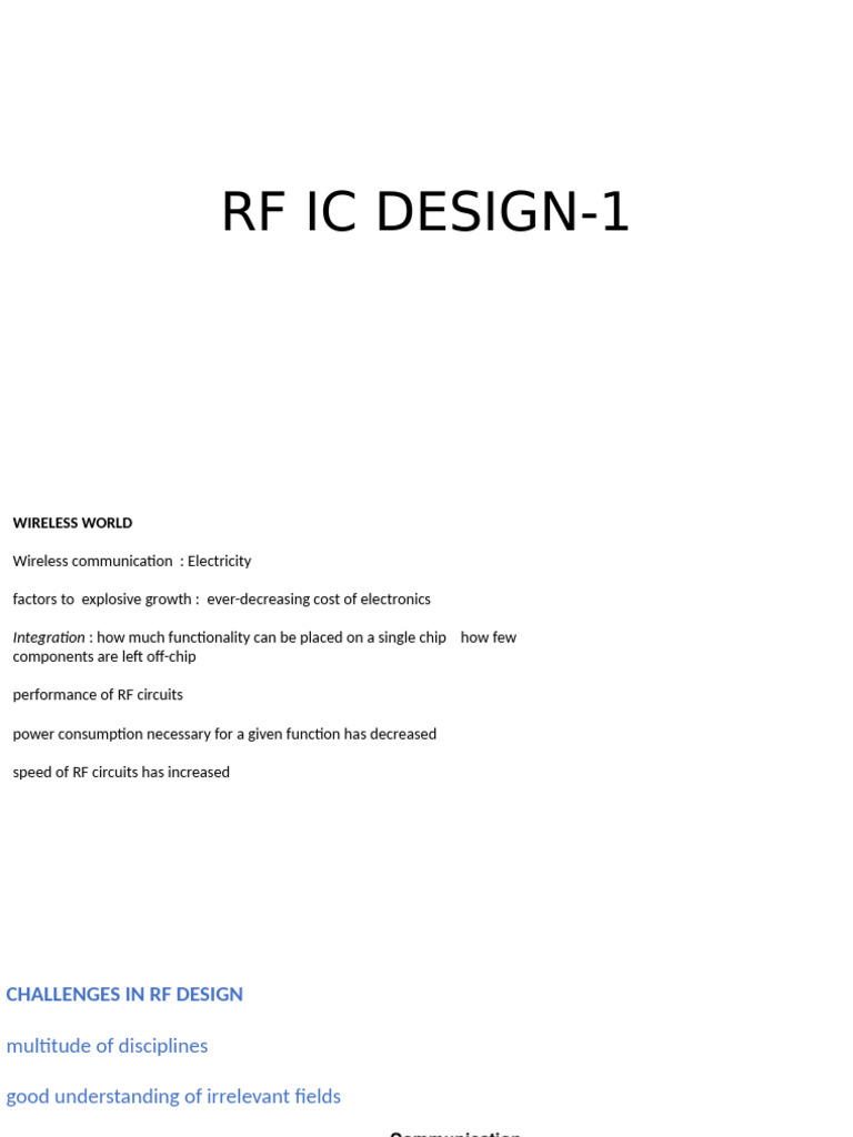 Rfic 1 | PDF