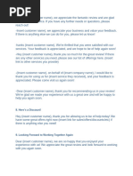 Hotel Review Response Templates Guide | PDF | Business