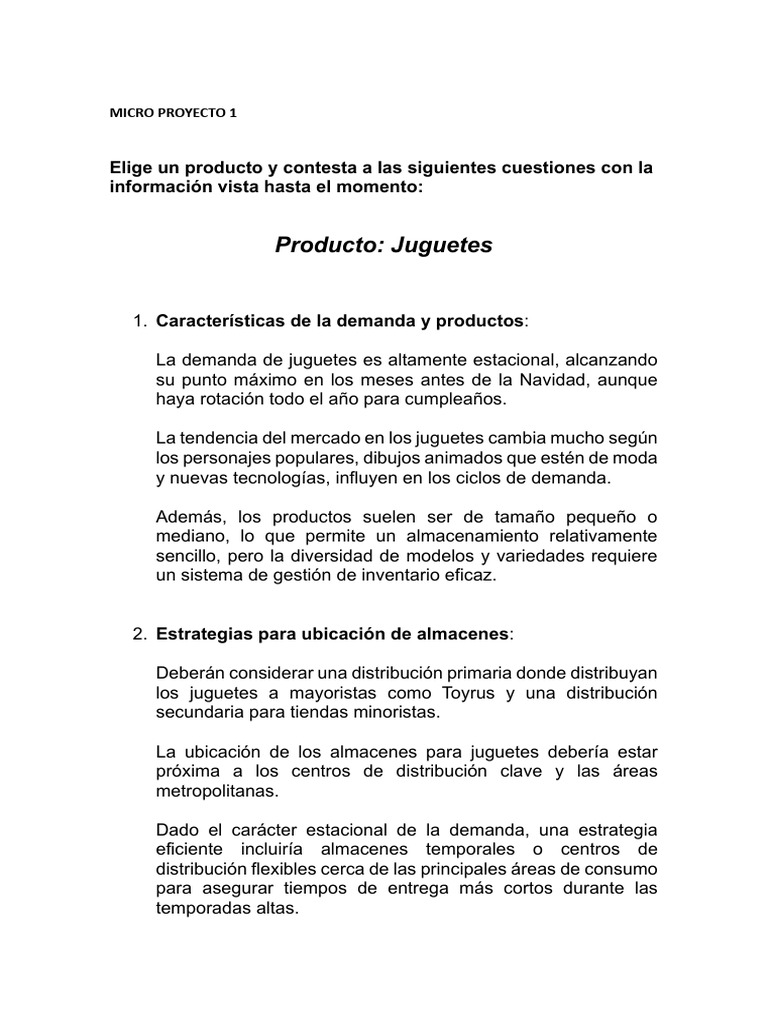 Micro Proyecto 1-2 | PDF | Logística | Lean Manufacturing