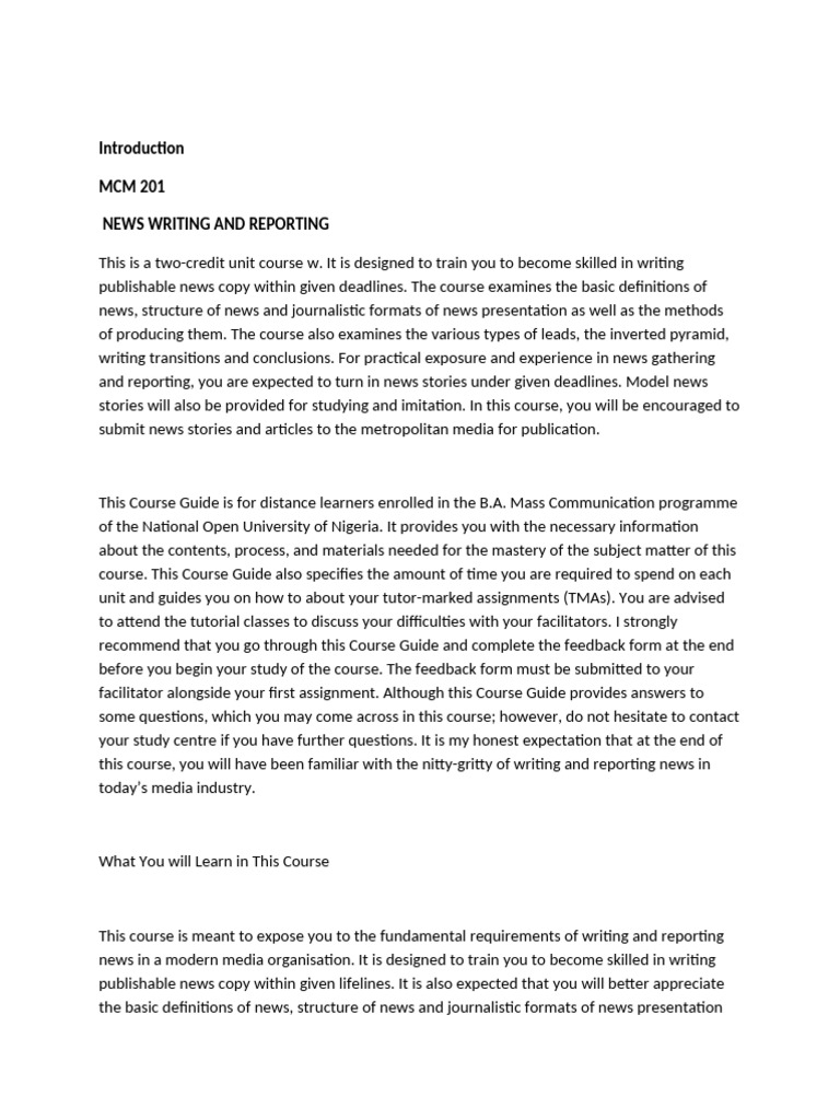 News Writing and Reporting Essentials | PDF | News | Interview