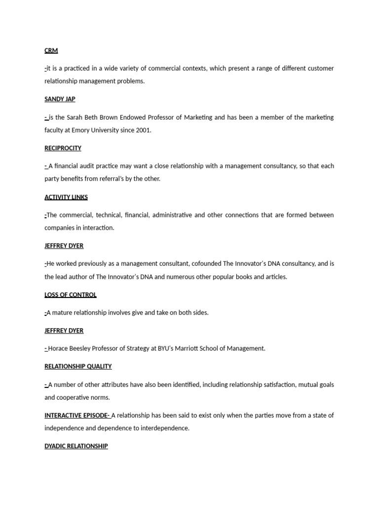 CRM AND POLICY (On Going) Reviewer | PDF | Marketing | Customer ...