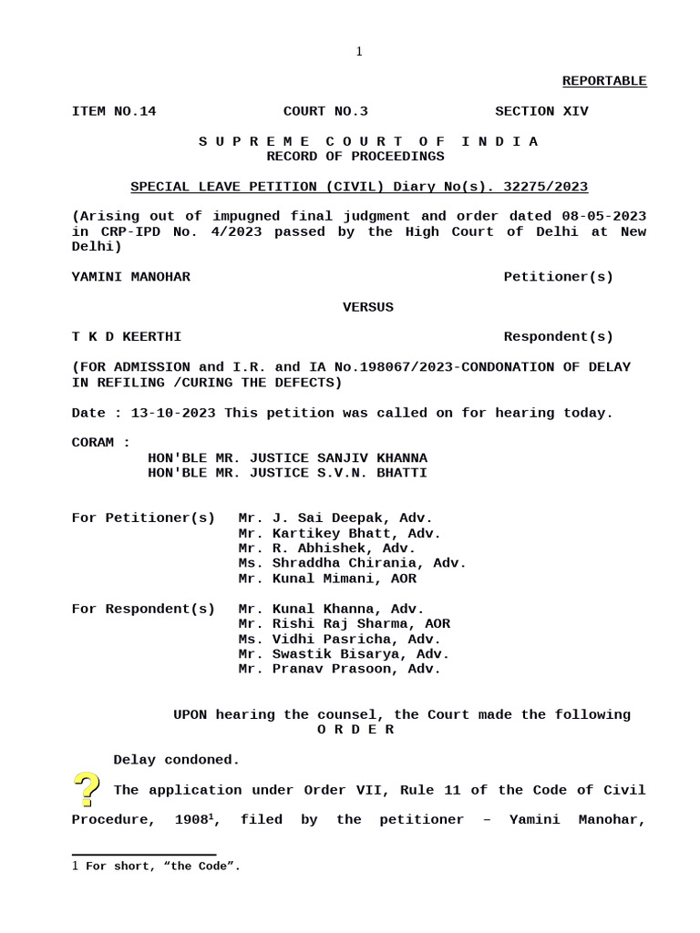 Supreme Court Order On Section 12A | PDF | Lawsuit | Federal Rules Of ...