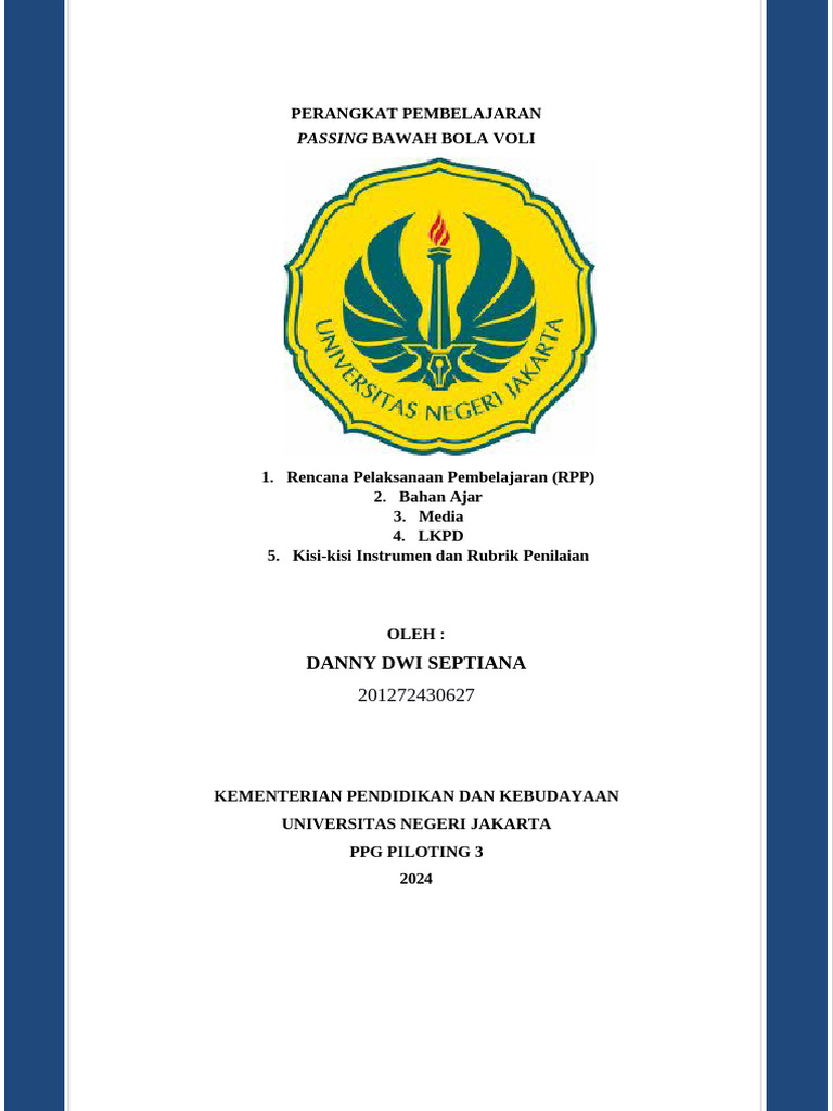 Modul Ajar Passing Bawah Bola Voli | PDF | Karier & Perkembangan
