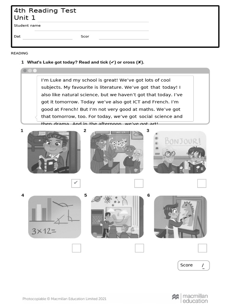 Reading Unit 1 | PDF