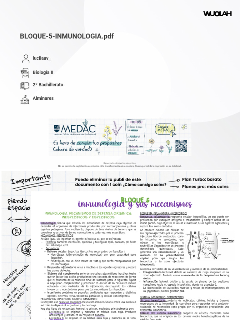 Immunologia | PDF | Sistema inmune | Inmunología