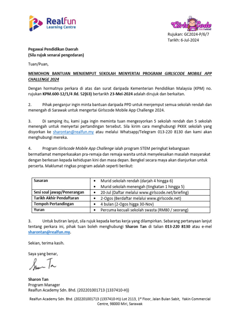 Program Girlscode Mobile App Challenge 2024 | PDF