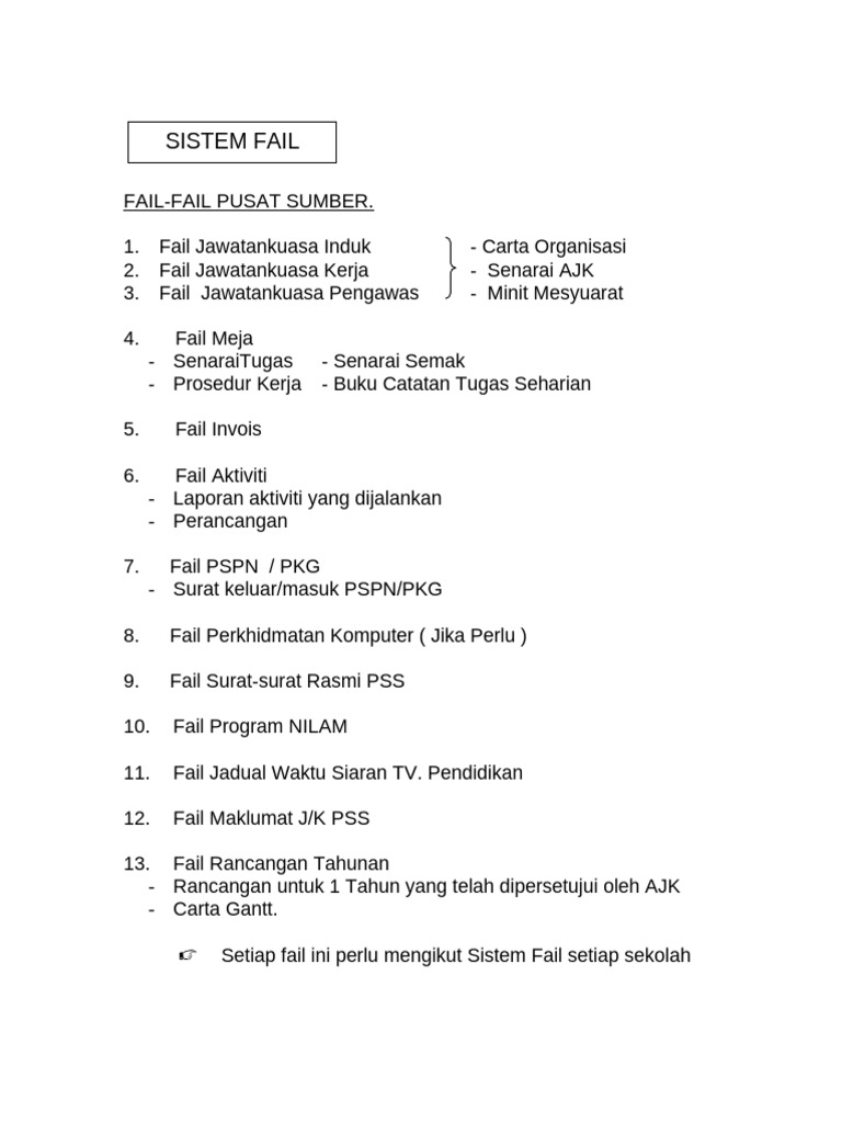 Fail Rekod | PDF