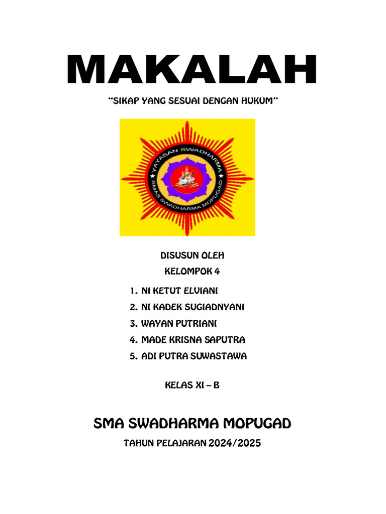 Sikap Patuh Terhadap Hukum dalam Masyarakat | PDF