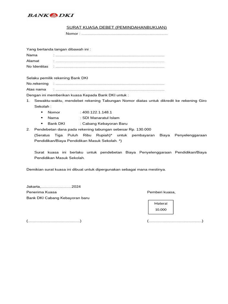 Surat-Kuasa SPP 1.3 | PDF