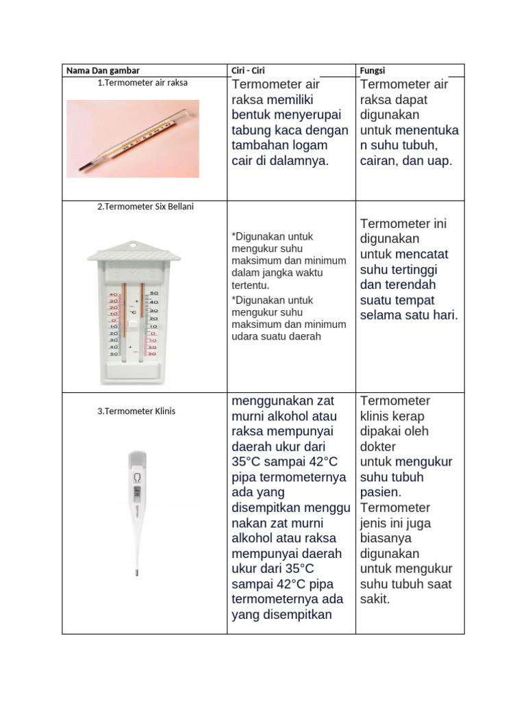 Jenis Termometer | PDF