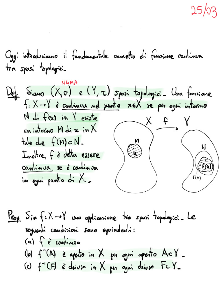 Lezione 10 - Funzioni Continue | PDF