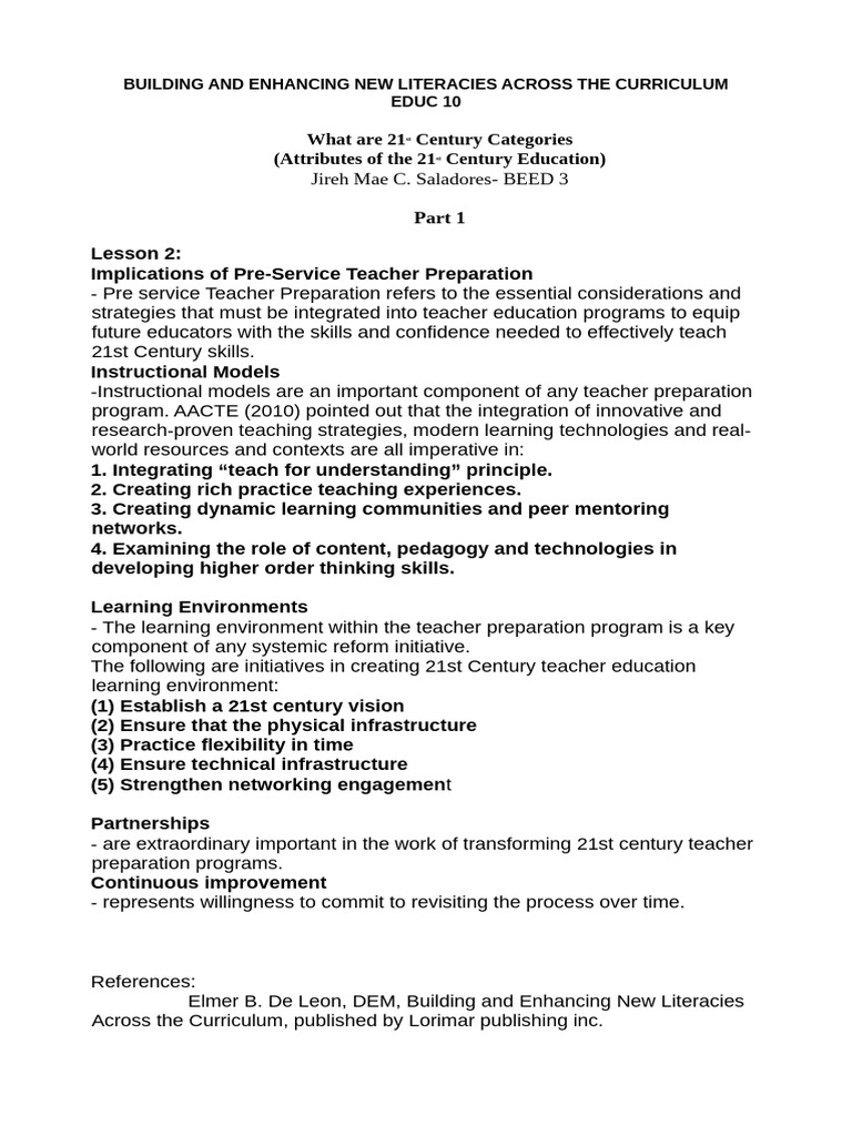 Ben Lac Manuscripts Al Adores | PDF | Teachers | Teaching Method