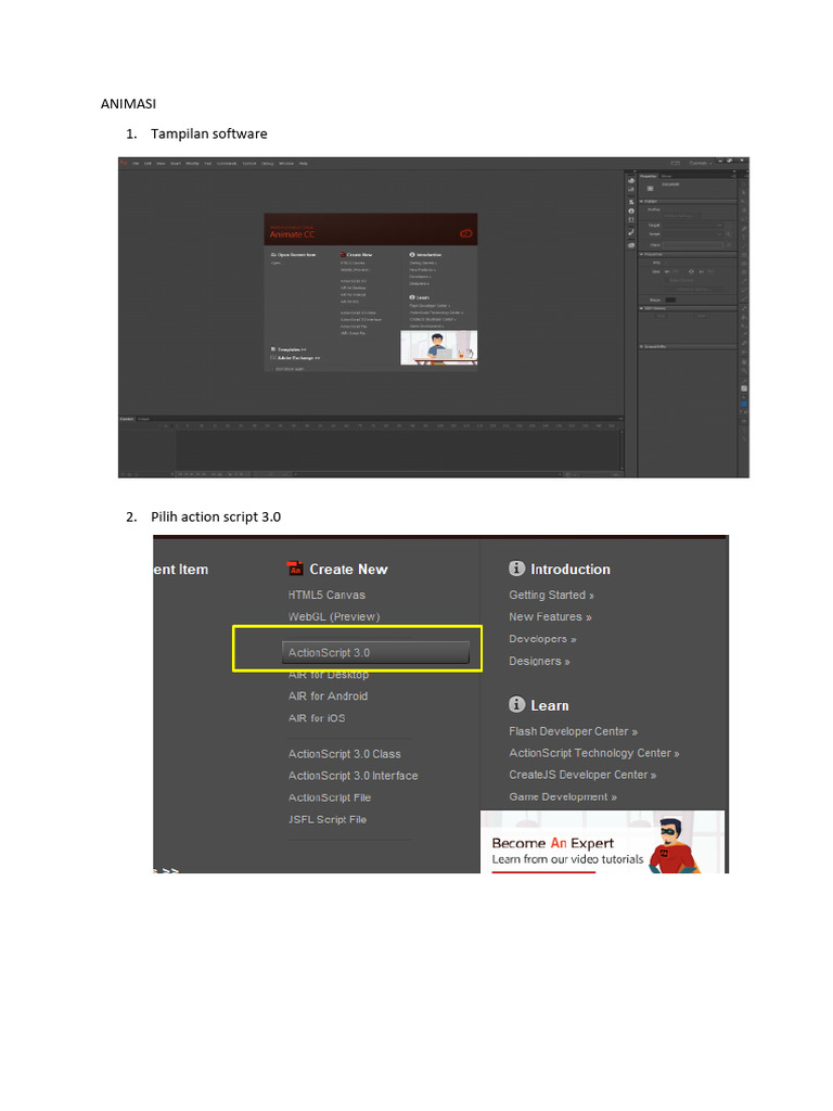 Pengenalan Adobe Animate | PDF | Seni | Komputer