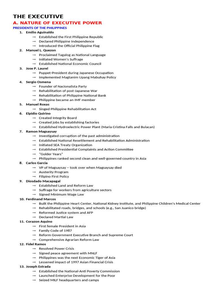 Module 5 - Executive Department | PDF | Presidents Of The United States ...