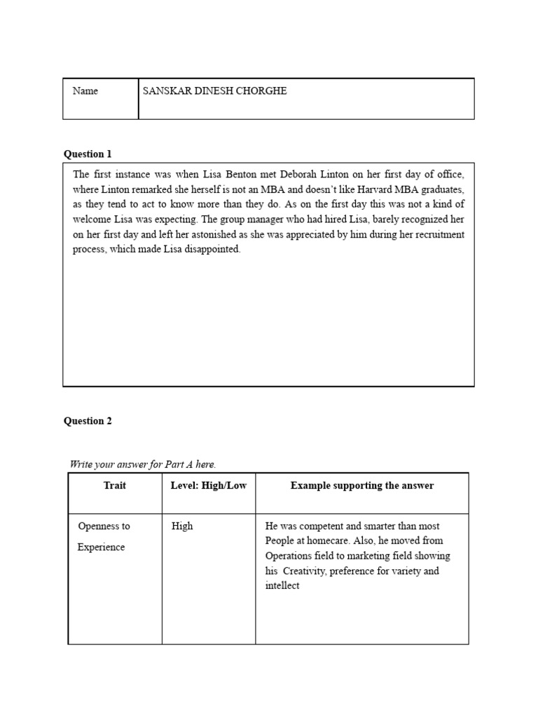 Imt - Lisa Benton Project - Sanskar Dinesh Chorghe | PDF | Social ...