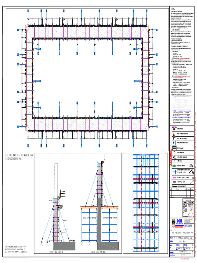 Steel Panel Formwork - Water Tank | PDF