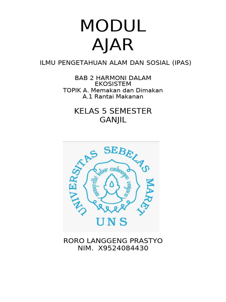 Modul Ajar Tarl Dan CRT PRAS | PDF