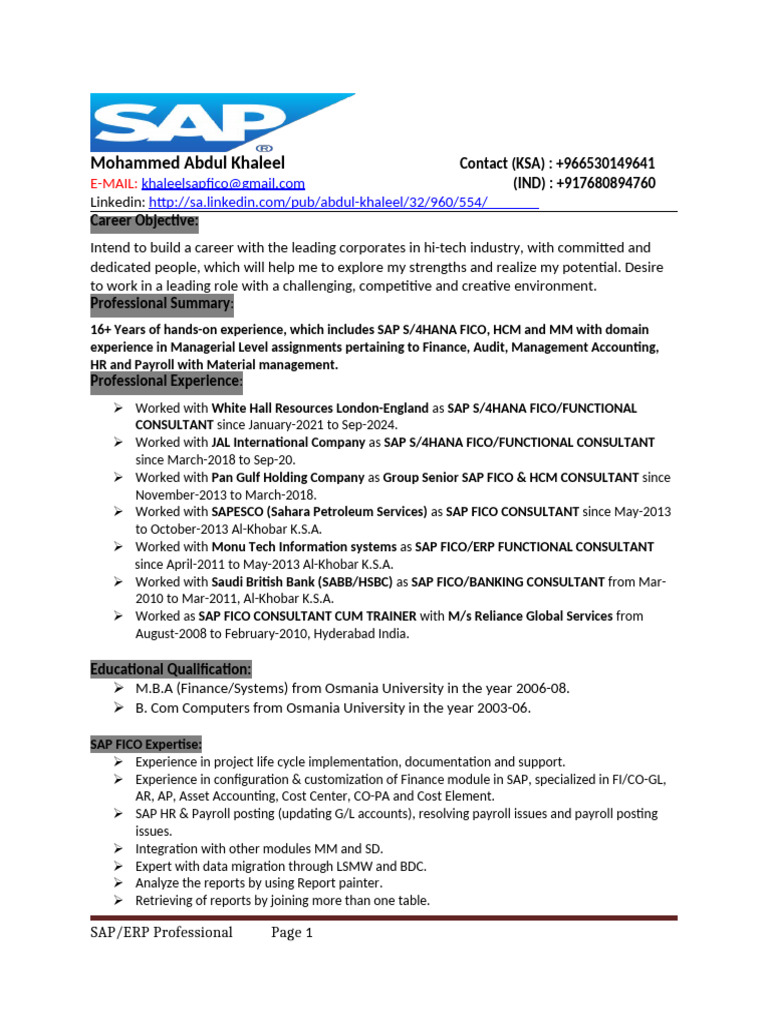 Khaleel Sap Uk-Ksa | PDF | Cost Of Living | Business