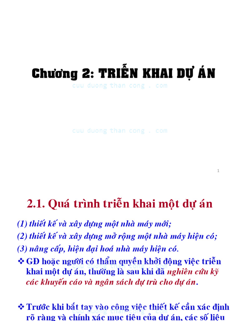 c2 - Trien Khai Du An | PDF