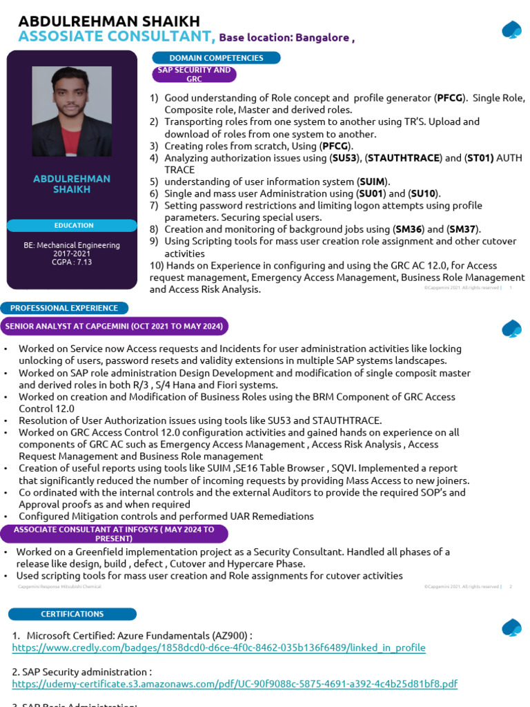 Abdulrehman Shaikh Updated Resume | PDF | Information Technology ...