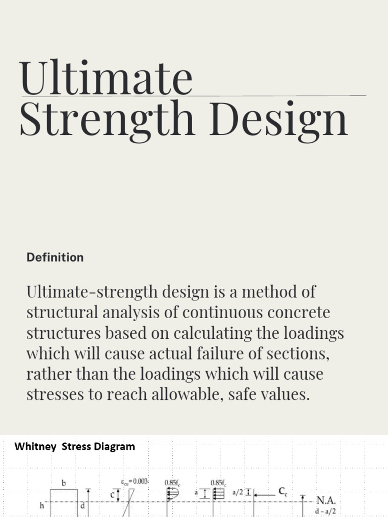 Ultimate Strength Design | PDF | Technology & Engineering