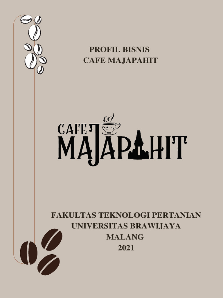 Proposal Cafe Majapahit | PDF