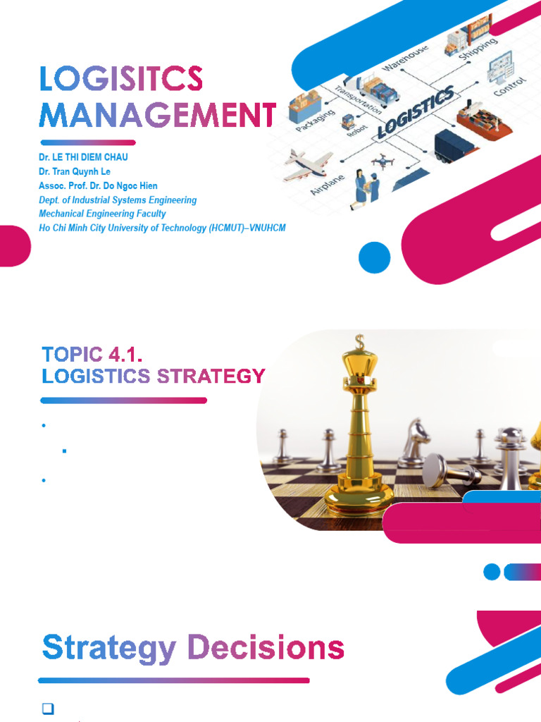 4.chapter 4.1. Logistics Strategy | PDF | Logistics | Strategic Management