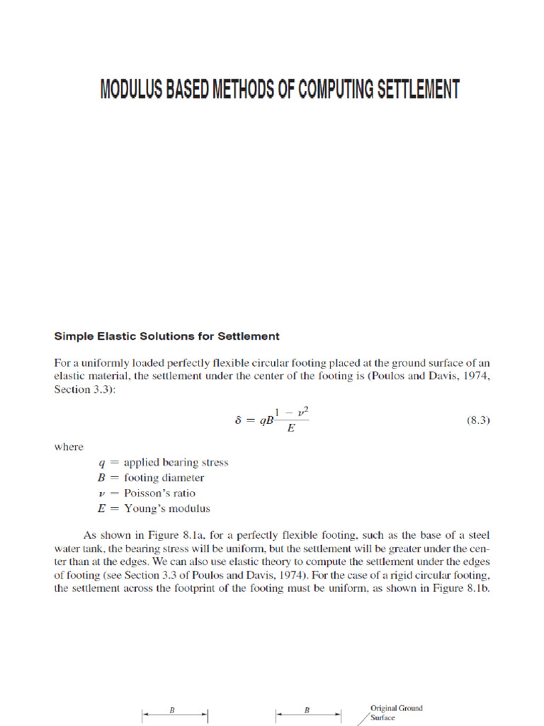 T4B SETTLEMENT Modulus Base | PDF