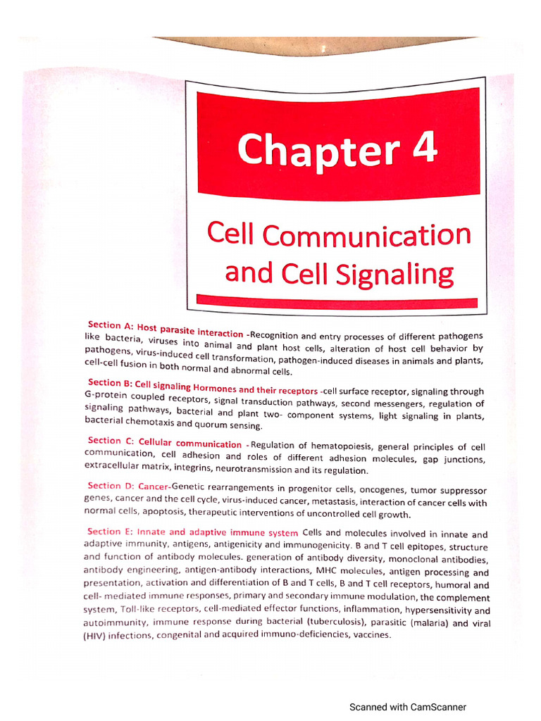 4 Cell Communication & Signaling | PDF