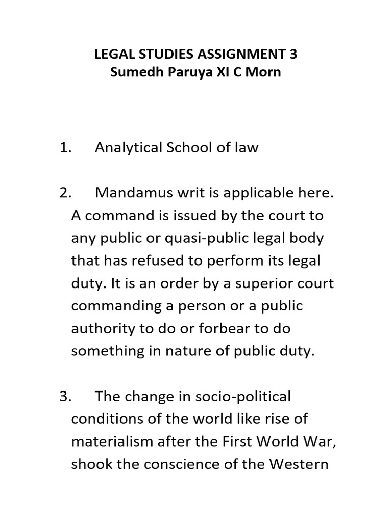 Assignment | PDF | Legal Documents | Government