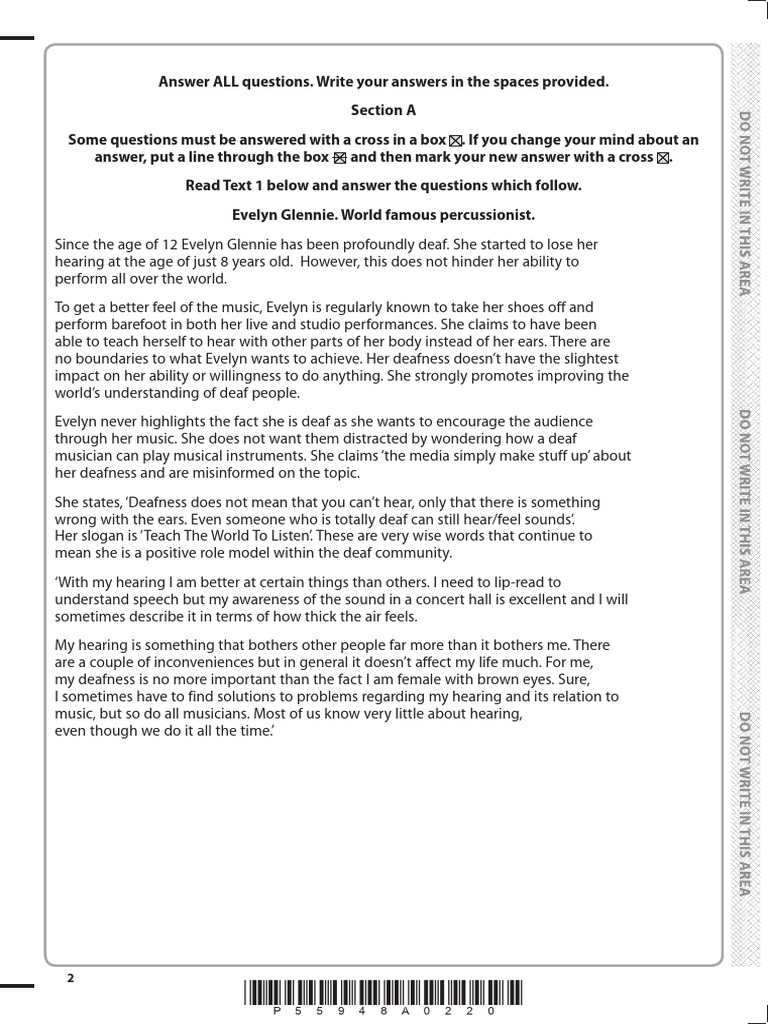 Reading Comprehension - Practice 4 | PDF | Sound | Deafness