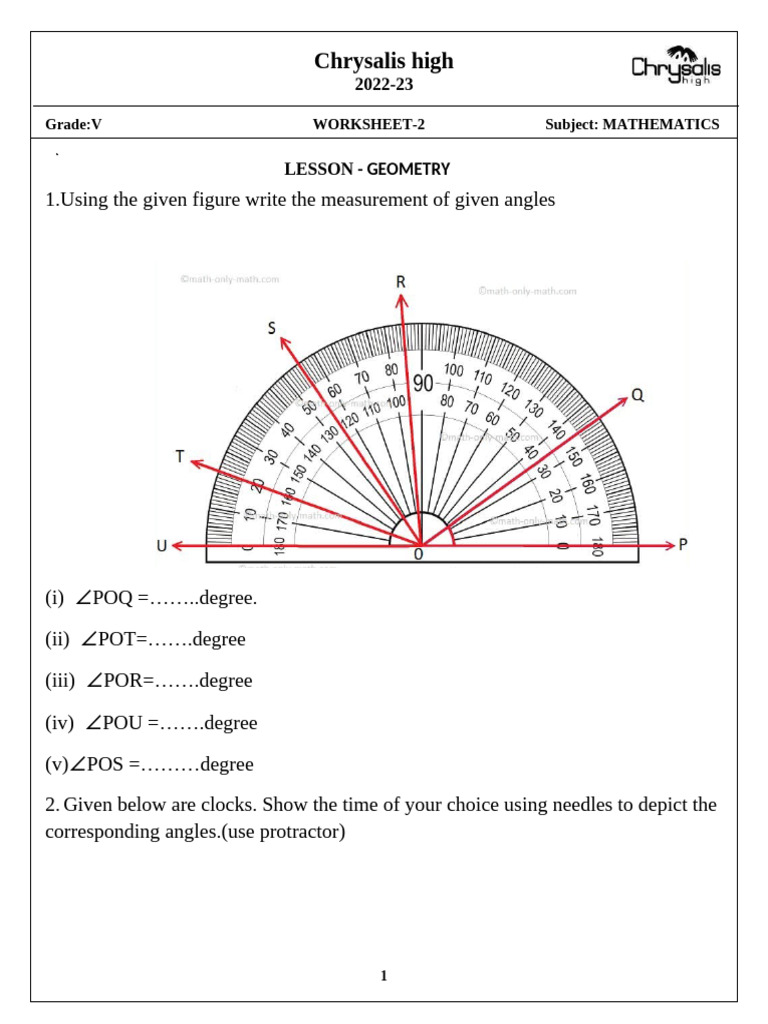 Grade V Rws 2 - Geometry 2 | PDF | Teaching Methods & Materials