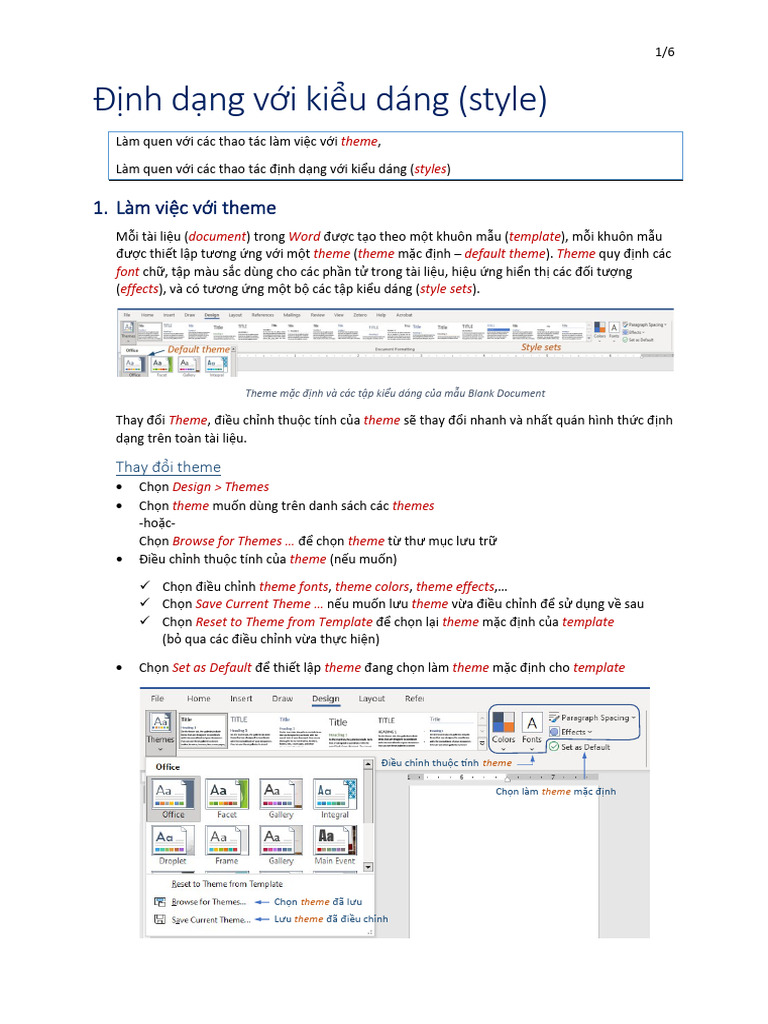 Word - 04 - Dinh Dang Su Dung Styles | PDF
