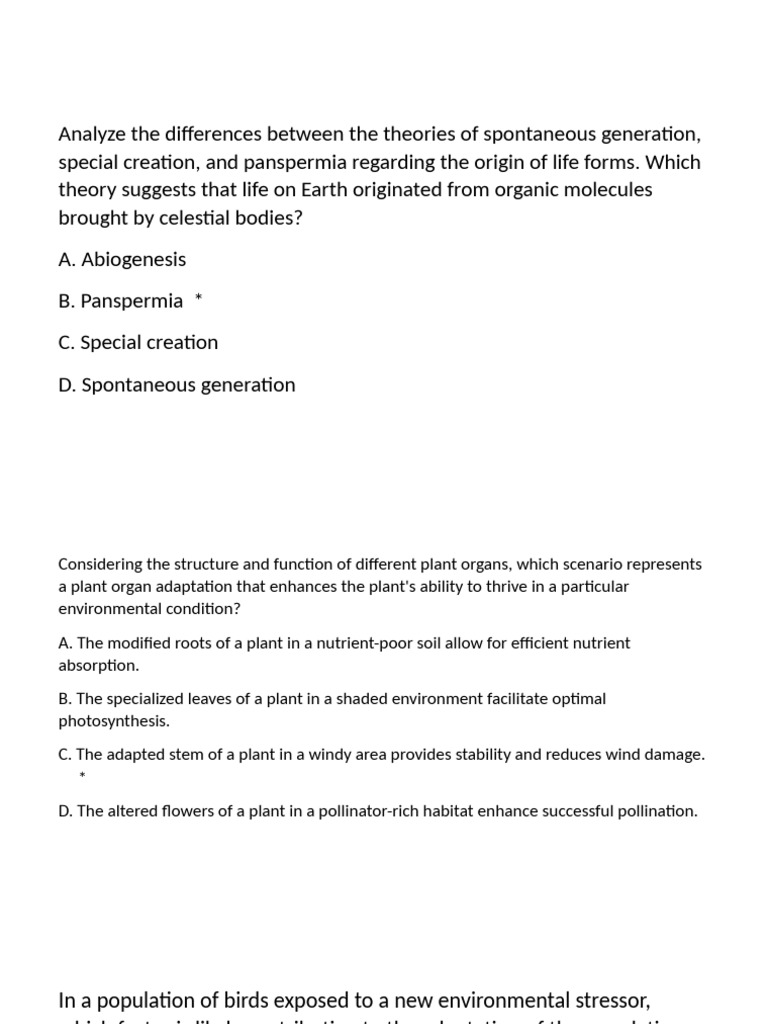 Eals Test-Prep Finals 0 | PDF | Photosynthesis | Reproduction