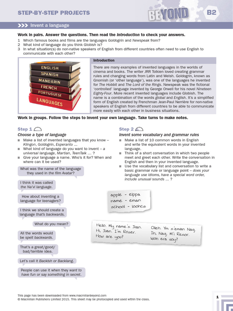 Bey B2 Project5 | PDF | Linguistics | Languages
