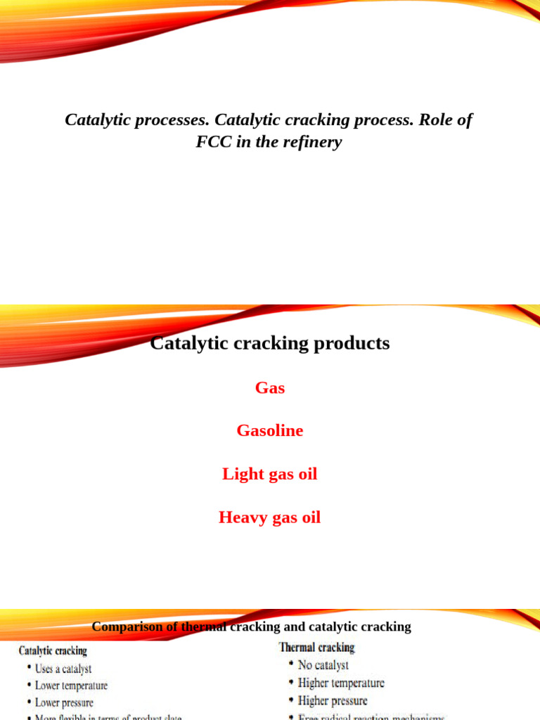 Catalytic Cracking Process | PDF