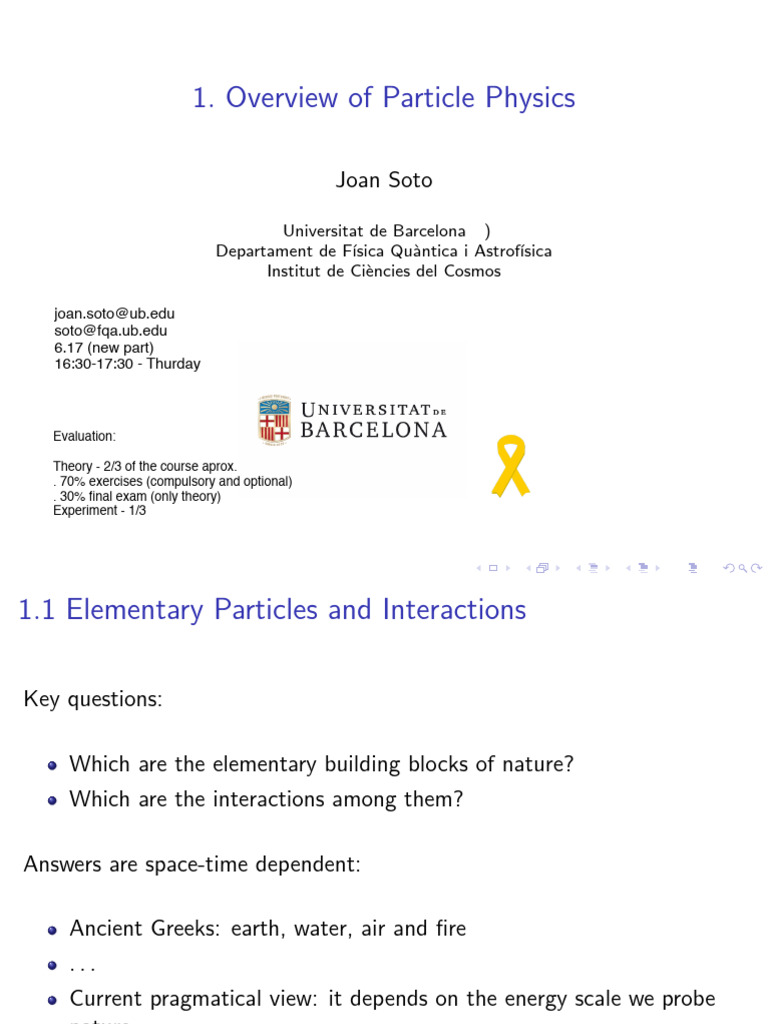 1 Overview | PDF | Elementary Particle | Quark