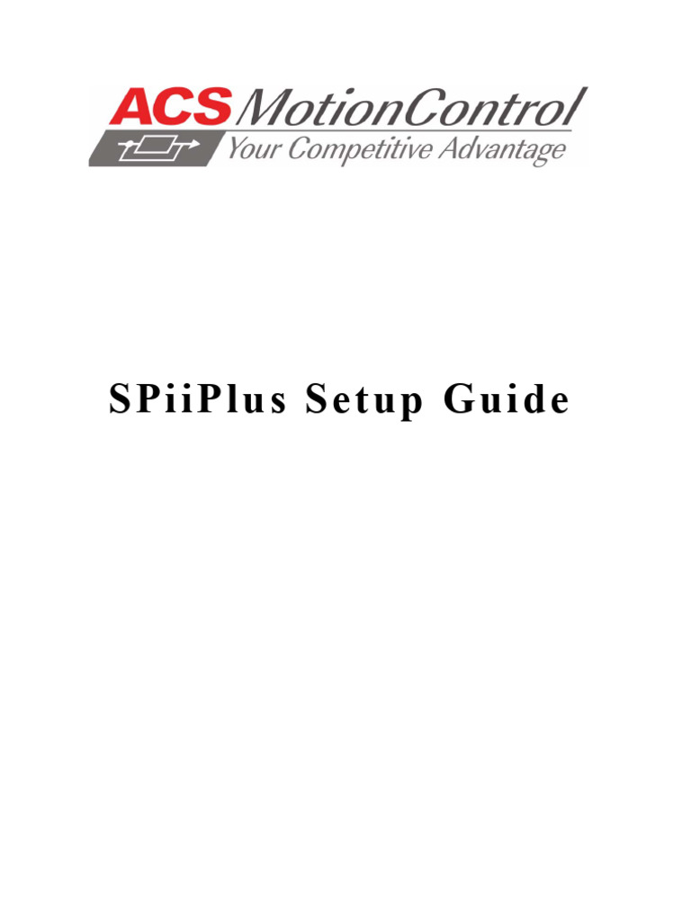 SPiiPlus Setup Guide (V5-20) | PDF | Software Engineering | Software