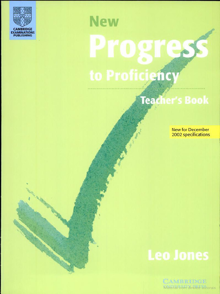 Leo Jones - New Progress To Proficiency Teacher's Book - 2002 | PDF