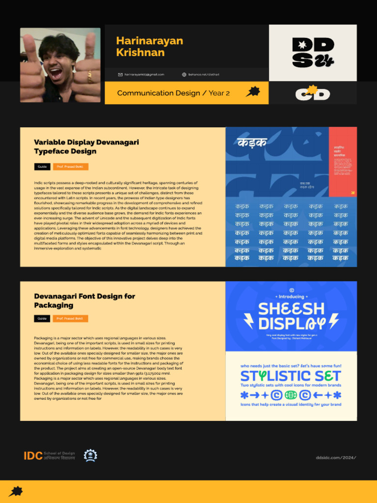 Devanagari Font Design for Packaging | PDF | Typefaces | Design