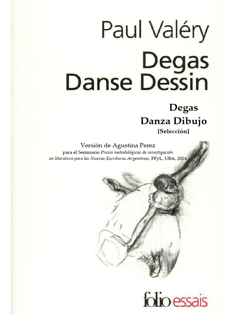 Paul Valéry - Degas Danza Dibujo (Selección) | PDF | Percepción | Edgar Degas